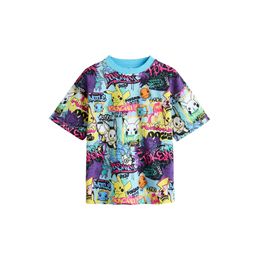 next T-Shirt Jungen Gr&ouml;&szlig;e 110 azur / gelb / lila / wei&szlig;