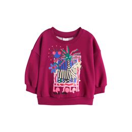 next Sweatshirt M&auml;dchen Gr&ouml;&szlig;e 68 gr&uuml;n / lila / fuchsia
