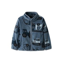 name it Fleecejacke 'NMMMEEKO' Jungen Gr&ouml;&szlig;e 110 saphir / hellblau / schwarz