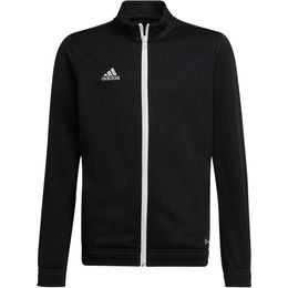 adidas Performance Sportjacke 'Entrada 22' Jungen Gr&ouml;&szlig;e 140 schwarz / wei&szlig;