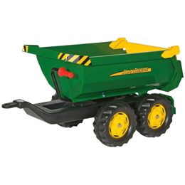 Rolly Toys Kinder Kinderfahrzeug-Anh&auml;nger "Halfpipe John Deere", gr&uuml;n, Kunststoff, B:45cm H:43cm L:89cm, Spielfahrzeug-Anh&auml;nger, f&uuml;r Trettraktoren