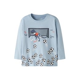 name it Shirt 'NMMVILASSE' Jungen Gr&ouml;&szlig;e 104 hellblau / rot / schwarz / wei&szlig;