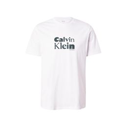 Calvin Klein T-Shirt Herren Gr&ouml;&szlig;e S tanne / wei&szlig;