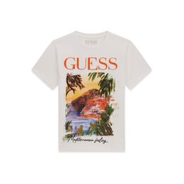 Guess T-Shirt Jungen Gr&ouml;&szlig;e 140 dunkelgr&uuml;n / hummer / schwarz / offwhite