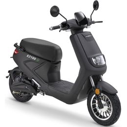 Luxxon E-Motorroller "E2100", 45 km/h, grau, Elektromotorroller, bis zu 50 km Reichweite, mit Stra&szlig;enzul., 2 Sitzpl&auml;tze, f&uuml;r Erwachsene