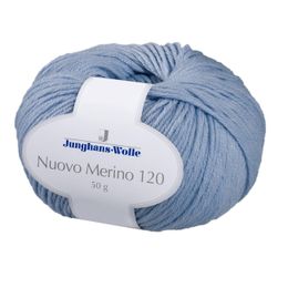 Nuovo Merino 120 von Junghans-Wolle, Bleu, aus Schurwolle