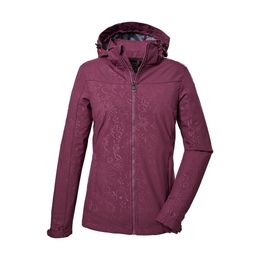 Killtec Damen Softshelljacke "KOS 40 WMN SFTSHLL JCKT", lila, Gr. 40, Oberstoff: Oberseite: 100% Polyester (recycelt), R&uuml;ckseite: 100% Polyester,