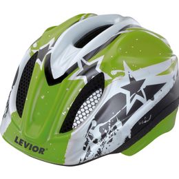Levior Kinderfahrradhelm "Stars", S Kopfumfang: 46cm - 51cm, gr&uuml;n, Helme