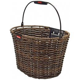 Klickfix Fahrradkorb "Vorderradkorb Structura Oval", B/H/T: 39cm x 28cm x 24cm, braun, Taschen