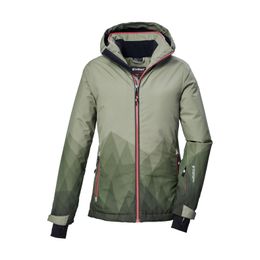 Killtec M&auml;dchen Skijacke "KSW 328 GRLS SKI JCKT", gr&uuml;n, Gr. 128, Oberstoff: 100% Polyester, Futter: 100% Polyester, Wattierung: 100% Polyester,