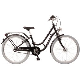 Bachtenkirch Jugendfahrrad "BULEVA", 35cm, 24 Zoll (60,96cm), schwarz, Fahrr&auml;der, f&uuml;r Damen und Herren, Nabenschaltung