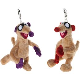 Heunec Kinder Pl&uuml;schanh&auml;nger "Jan & Henry Keyring-Set", braun, Polyester, H:15cm, Pl&uuml;schfiguren