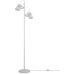 Paco Home Stehlampe "KARL", 2, H: 162,1cm, wei&szlig;, Wohnzimmer, Leuchten, mit kompatiblen Dimmer und Leuchtmittel