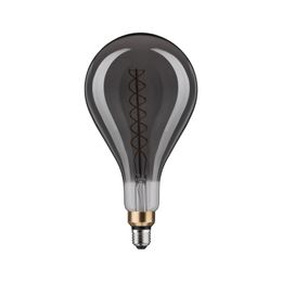 Paulmann LED-Leuchtmittel "BigDrop 200lm 1800K smoke 7W doppel spiral 230V Filament", L:30cm &Oslash;:16cm, grau, Leuchtmittel