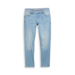 Tom Tailor Herren TTCURT TAPERED Jeans mit Superstretch, blau, Uni, Gr. 32/32