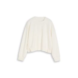 Tom Tailor M&auml;dchen Cropped Scuba Sweatshirt, braun, Uni, Gr. 152