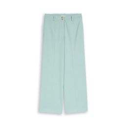 Tom Tailor Damen TTLEA WIDE Hose mit B&uuml;gelfalte, gr&uuml;n, Meliert, Gr. 44/32