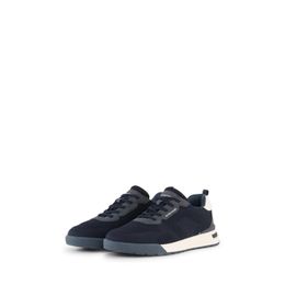 Tom Tailor Herren Sneaker mit Mesh, blau, Uni, Gr. 40