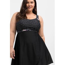 sheego Damen Tankini-Top, schwarz, Gr. 58, Elasthan, Polyamid, Bikini-Oberteile