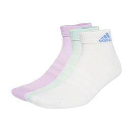 adidas Performance Athletic Socks 'Cushioned Sportswear Ankle 3 Pairs' male Green, Purple, White size 46-48