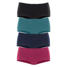 s.Oliver Damen Hipster, Gr. 40, bunt, Jersey, Obermaterial: 95% Baumwolle, 5% Elasthan, bedruckt, Unterhosen, aus elastischer Baumwolle
