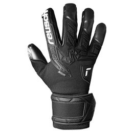 Reusch Damen Torwarthandschuhe "Attrakt Freegel Infinity", schwarz, Gr. 7,5, unifarben, 56% Elastodien, 22% Polyester, 3% Polyamid, 3% Lederimitat,