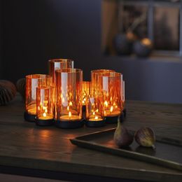 Philippi Windlicht Lichtermeer, Bernsteinfarben (gro&szlig;)