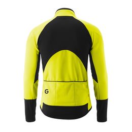 Gonso Herren Fahrradjacke "ROAD JACKET SOFTSHELL 2 M"gelb, Gr. M, 80% Polyester, 15% Polyamid, 5% Elasthan, Jacken, Herren Softshell-Jacke,