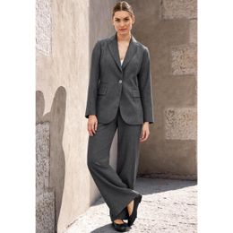 LaSalle Amsterdam Ganzjahres-Wollanzug, Hose - 34 - Grau, aus Polyester