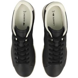 Lacoste Herren Sneaker "Lacoste Carnaby Set 225 2 Sneaker low Herren Schuhe", Gr. 42,5, schwarz, Glattleder, Schuhe, Verst&auml;rkte Ferse