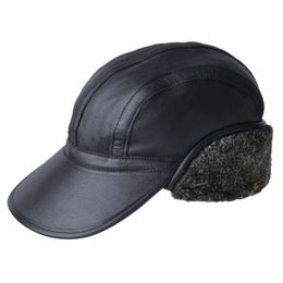 Stetson Lammfellm&uuml;tze, 59 cm - Schwarz, aus Lammfell