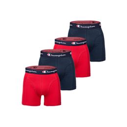 Champion Herren Boxershorts "Boxershort 4er Pack", Gr. S, blau, Obermaterial: 95% Baumwolle CO. 5% Elasthan EL., Unterhosen