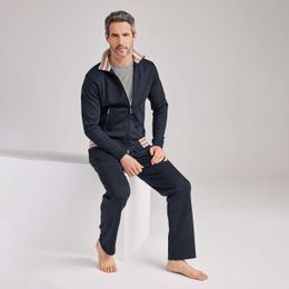 Clark Ross Pima-Cotton Herren-Homesuit, Marineblau, 50 - Marineblau, aus Baumwolle
