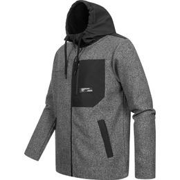 Ragwear Herren Fleecejacke "Brodney", grau, Gr. M, Fleece, Material: 100% Polyester, Jacken, Stylische Herren &Uuml;bergangsjacke mit Brusttasche
