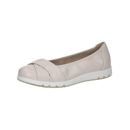 Caprice Damen Ballerina "Caprice Ballerinas Nappaleder", Gr. 39wei&szlig;, Nappaleder, Schuhe