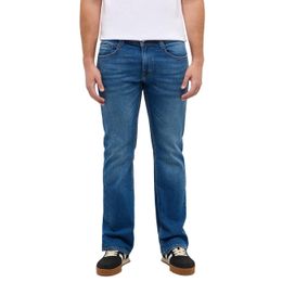 Mustang Herren Bootcut-Jeans "Herren Style Oregon Boot"502 mittelblau, Gr. 34, unifarben, Denim/Jeans, 99% Baumwolle, 1% Elasthan, Jeans