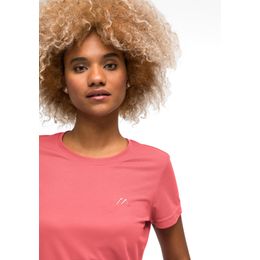 Maier Sports Damen Funktionsshirt "Waltraud", rosa, Gr. 40, 100% Polyester, Shirts, Damen T-Shirt, schnelltrocknendes Freizeitshirt, Regular Fit