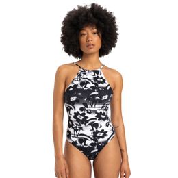 Quiksilver Damen Badeanzug "Love Blows", schwarz-wei&szlig;, Gr. M, Obermaterial: 87% Nylon, 13% Elasthan., Badeanz&uuml;ge