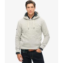 Superdry Herren Hoodie mit Gepr&auml;gter Logo-grafik Hellgrau - Gr&ouml;&szlig;e: M 10406065018461WY002