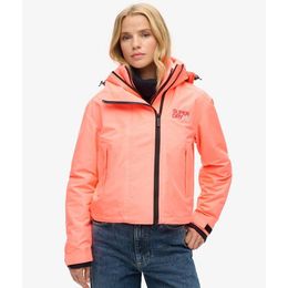 Superdry Damen SD Windbreaker Jacke mit Kapuze und Stickerei Koralle - Gr&ouml;&szlig;e: 38 2082217500324T7G017