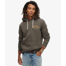 Superdry Herren Lockeres Hoodie mit Tattoo-grafik auf der R&uuml;ckseite Schwarz - Gr&ouml;&szlig;e: M 104060650185406A002