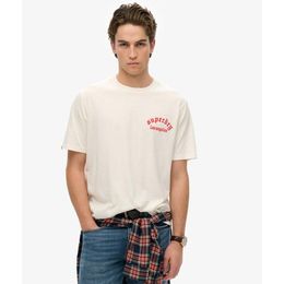 Superdry Herren Neo Trad Locker Geschnittenes T-shirt mit Tattoo-grafik Wei&szlig; - Gr&ouml;&szlig;e: S 1040405503181U4Y001