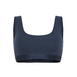 Fila Damen B&uuml;gelloser BH, Gr. M, blau, Obermaterial: 95% Baumwolle, 5% Elasthan, BHs, elastisches Unterbrustband, Baumwollmix