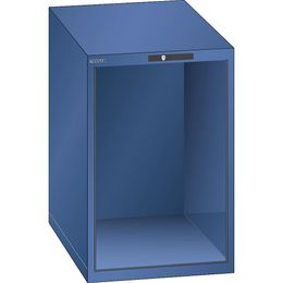 LISTA Schubladenschrank-Leergeh&auml;use, Au&szlig;en-BxT 564 x 572 mm, H&ouml;he 850 mm, enzianblau
