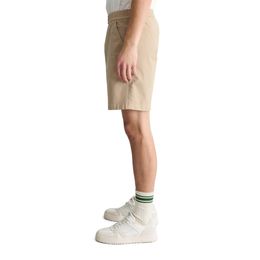 Marc O'Polo Herren Shorts "aus elastischem Bio-Baumwoll-Twill", beige, Gr. XL, MARC O'POLO DENIM, unifarben, Obermaterial: 98% Baumwolle, 2% Elasthan, Hosen