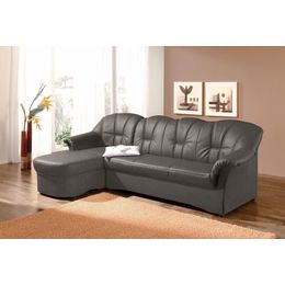 Ecksofa DOMO collection "Papenburg, zeitlose R&uuml;ckensteppung, elegante Formensprache, L-Form", grau, B:235cm H:84cm T:140cm, Kunstleder SOFTLUX;Luxus-Microfaser (100% Polyester);Struktur ( 90% Polyester, 10% Polyacryl);Microfaser PRIMABELLE (100% Polyester), Sofas, Ecksofa, in gro&szlig;er Farbvielfalt, wahlweise mit Bettfunktion, Topseller