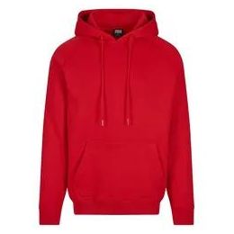 Rundhalspullover Urban Classics "Urban Classics Herren Blank Hoody", Herren, Gr. XL, rot, 65% Baumwolle, 35% Polyester, unifarben, loose fit, ohne Ausschnitt, Pullover Rundhalspullover