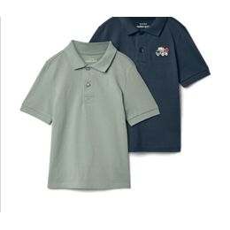 Tchibo - 2 Kinder-Poloshirts aus Baumwoll-Piqu&eacute; - Jungen - Gr. 122/128 - grau