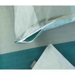 Schiesser Renforc&eacute;-Bettw&auml;sche &raquo;Endy Stripes&laquo; - hellblau