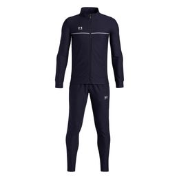 Trainingsanzug Under Armour, Jungen, Gr. XL, wei&szlig; (midnight navy,, wei&szlig;), Obermaterial: 100% Polyester, Sportanz&uuml;ge Trainingsanzug, f&uuml;r Sportmode und Freizeit, einteilig, leichtes Material